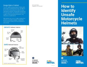 NHTSA Pamphlet – How to Identify Unsafe Motorcycle Helmets